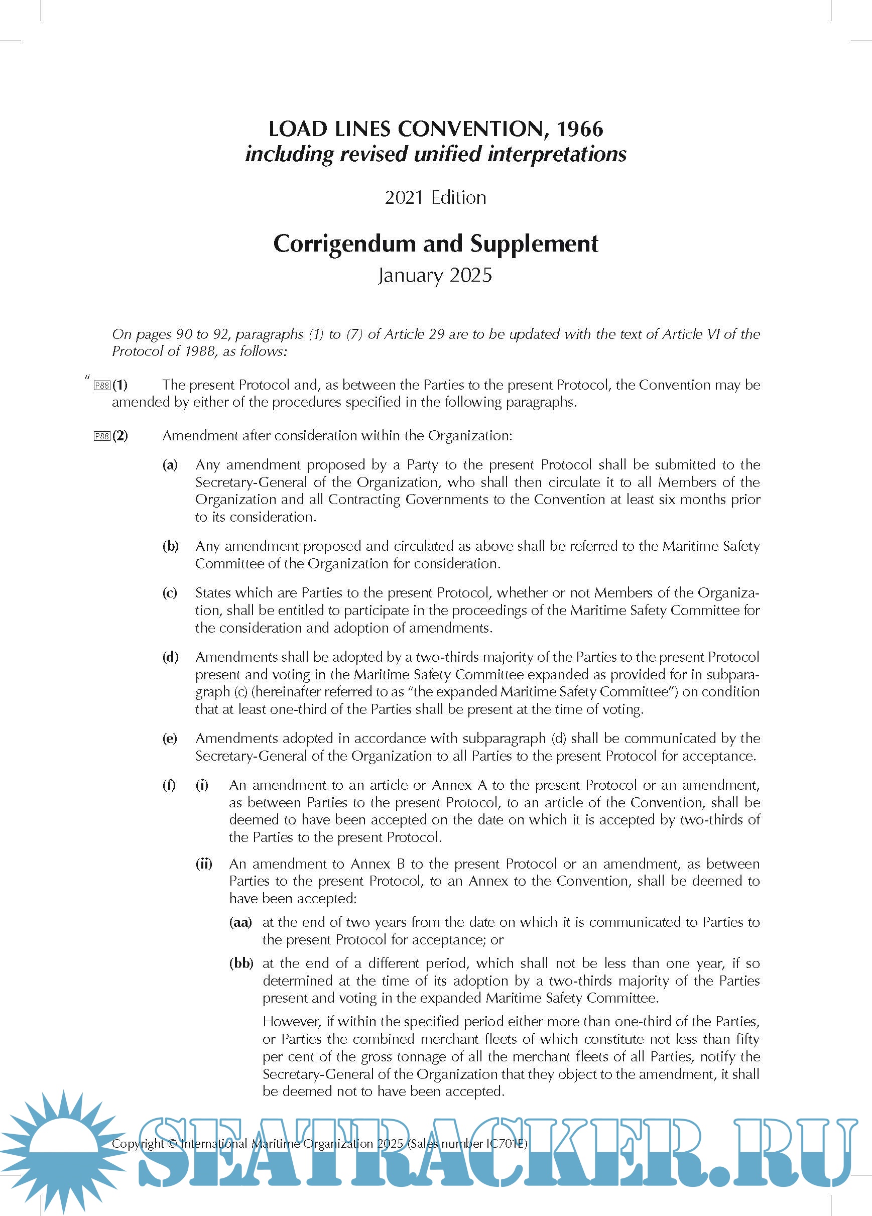 IMO Publications Supplements (January) [2025, PDF] › Marine Tracker