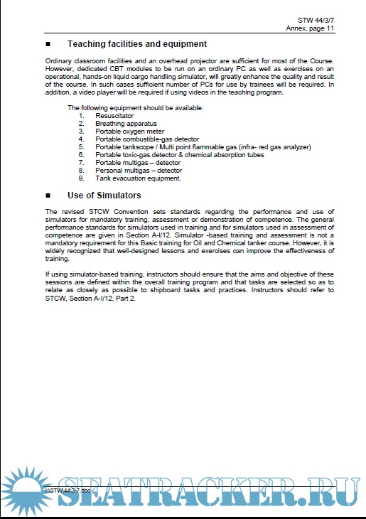 IMO - Model Course 1.01 Basic Training for Oil and Chemical Tanker ...