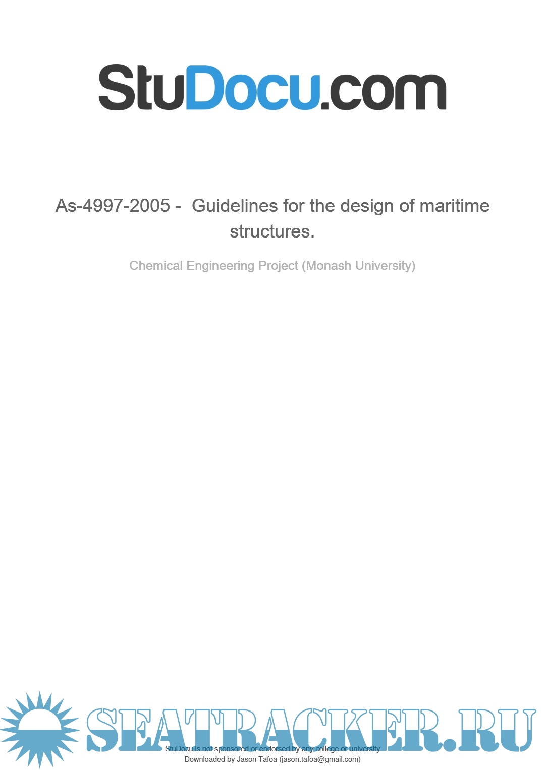 Guidelines for the design of maritime structures - Australian Standard ...