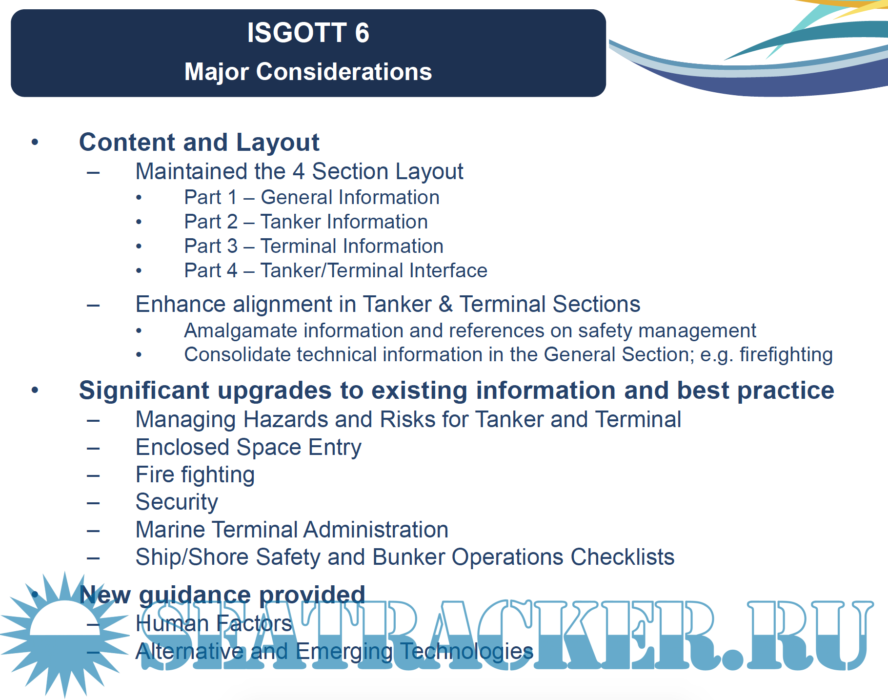 ISGOTT revision statement Oct'19 - ocimf [2019, PDF] › Marine Tracker
