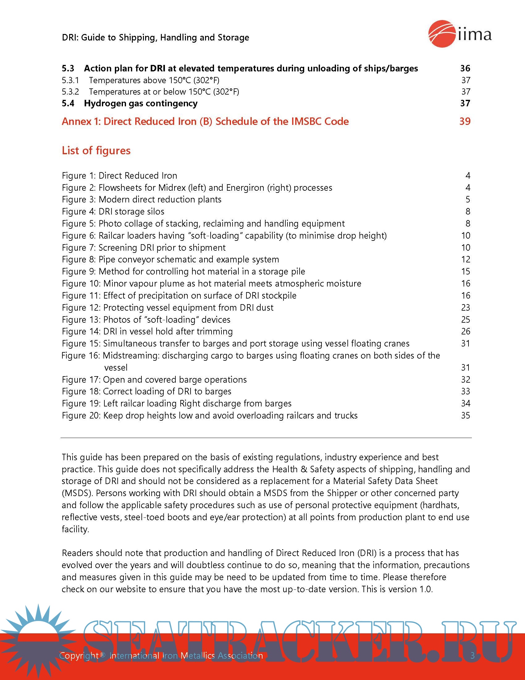 Direct Reduced Iron (DRI): Guide for Shipping, Handling and Storage ...