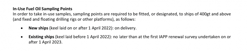 MARPOL Annex VI - fuel Oil Sampling Points - IMO [2022, PDF] › Marine ...