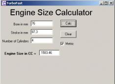 TurboCalc, Engine size calculator, Volumetric efficiency (VE ...