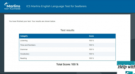 ICS Marlins English Language Test for Seafarers Video [2024, MP4 ...