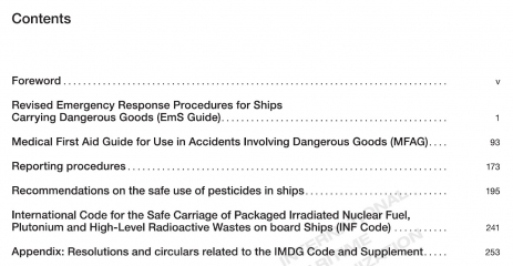 IMDG Code Supplement 2024 Edition - IMO [2024, PDF] › Marine Tracker