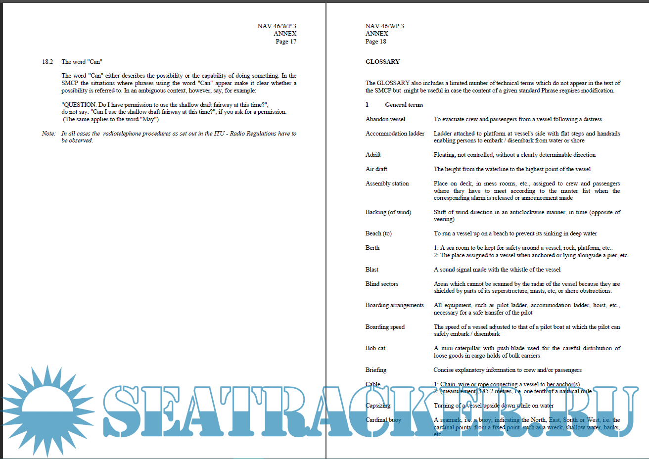 IMO SMCP: IMO Standard Marine Communication Phrases (IA987E) - IMO ...